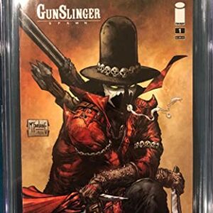 ADELSO CORONA CGC 9.8 Signed GUNSLINGER SPAWN Comic not CBCS TODD MCFARLANE CBCS