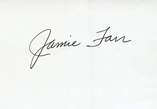 Jamie Farr Actor Comedian Signed 3x5 Index Card with JSA COA