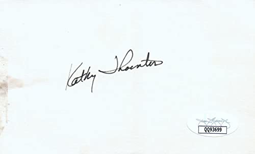 Kathryn C. Thornton NASA Astronaut Signed 3x5 Index Card with JSA COA