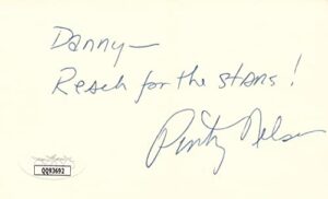 george pinky nelson nasa astronaut signed 3×5 index card with jsa coa