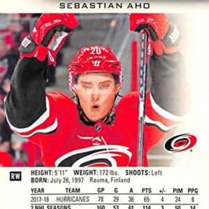 2018-19 Upper Deck Canvas Hockey Series Two #C134 Sebastian Aho Carolina Hurricanes Official UD NHL Hockey Card