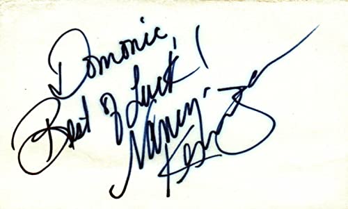 Nancy Kerrigan Olympic Figure Skater Signed 3x5 Index Card with JSA COA