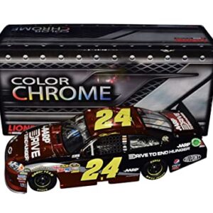 AUTOGRAPHED 2012 Jeff Gordon #24 AARP Drive To End Hunger Racing COLOR CHROME Rare Signed 1/24 Scale NASCAR Diecast Car with COA (#310 of only 723 produced)