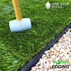 One Stop Outdoor Instant Edging - 30ft No Dig Edging Kit, for Landscaping, and Flower Gardens - Includes 30 Edging Stakes (30' Foot Edging Kit)