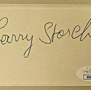 Larry Storch Ken Berry Signed 3x5 Index Cards Matted with JSA COA