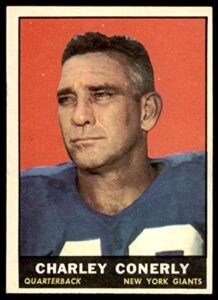 football nfl 1961 topps #85 charley conerly ex/nm vikings