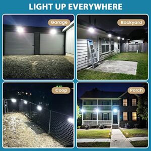 Luposwiten Solar Lights Outdoor Waterproof 100 LED Solar Powered Outdoor Lights, Motion Sensor Outdoor Lights for Front Door, Yard, Garage, Garden, Patio, Deck (4 Pack)