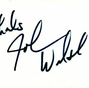 John Walsh TV Host Signed 3x5 Index Card with JSA COA