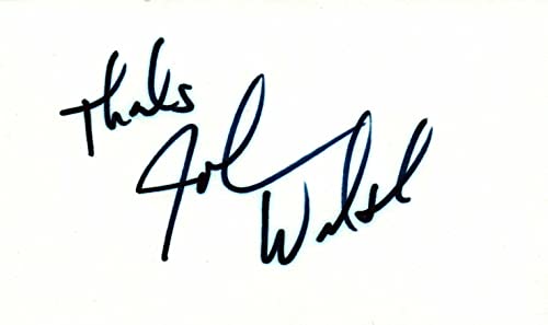 John Walsh TV Host Signed 3x5 Index Card with JSA COA