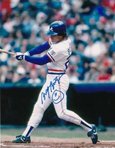 brett butler atlanta braves action signed 8×10 – autographed mlb photos