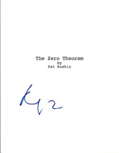 matt damon signed autographed the zero theorem full movie script coa vd