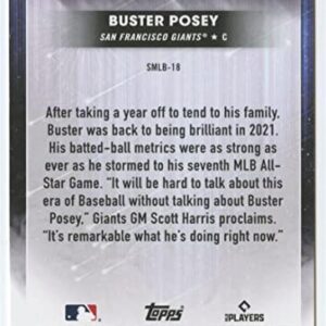 2022 TOPPS STARS OF MLB #SMLB-18 BUSTER POSEY SAN FRANCISCO GIANTS BASEBALL MLB