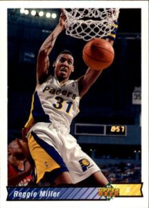 1992 upper deck #123 reggie miller near mint/mint