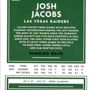 2020 Donruss #199 Josh Jacobs Las Vegas Raiders NFL Football Card NM-MT