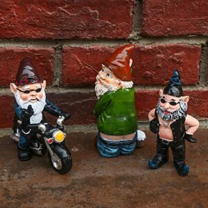 OKDEALS Garden Gnomes Statues | Naughty Gnomes | Funny Gnomes Garden Decorations for Outside Garden - Garden Knomes Peeing