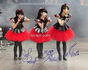 babymetal japenese heavy metal trio reprint signed autographed 8×10 photo #2 rp ?