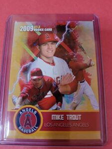 mike trout 2009-2010 rookie gems rare rookie card los angeles angels rc