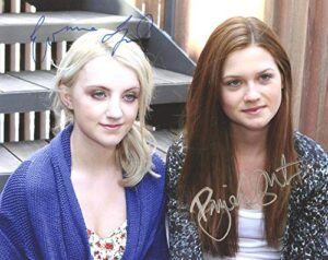 evanna lynch/bonnie wright harry potter in person autographed photo (private signing)