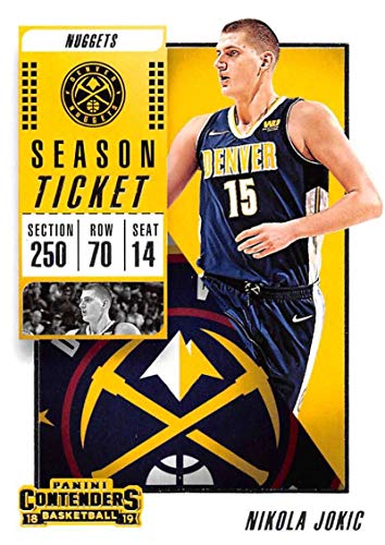 2018-19 Panini Contenders Season Ticket #26 Nikola Jokic NM-MT Denver Nuggets Official NBA Basketball Card