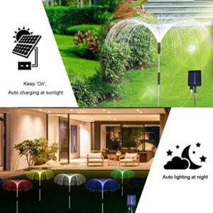 Forliver Outdoor Solar Garden Lawn Lights, Solar Jellyfish Light, Waterproof Decorative Beautiful Flower Lights Landscape Pathway Patio Yard Walkway Holiday Christmas Decoration 5 Pcs