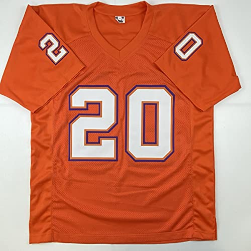 Autographed/Signed Brian Dawkins Clemson Orange College Football Jersey Beckett BAS COA