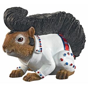 design toscano elmer the rock and roll squirrel garden statue