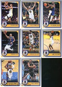 2022-23 panini nba hoops veteran golden state warriors team set of 8 cards: stephen curry(#223), klay thompson(#224), draymond green(#225), jordan poole(#226), andrew wiggins(#227), james wiseman(#228), jonathan kuminga(#229), moses moody(#230) – gotbaseb