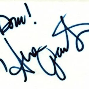 Ana Gasteyer Actress Comedian Signed 3x5 Index Card with JSA COA