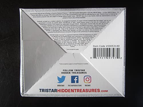 Tristar Hidden Treasures New York Yankees Dynasty Autograph Baseball Box