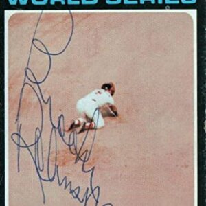 1971 Topps For Brooks Robinson Baseball HOF Signed World Series Card with JSA COA