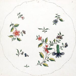 an original design for a porcelain plate