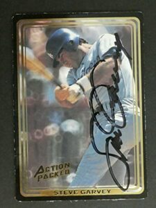 steve garvey signed baseball card with jsa coa