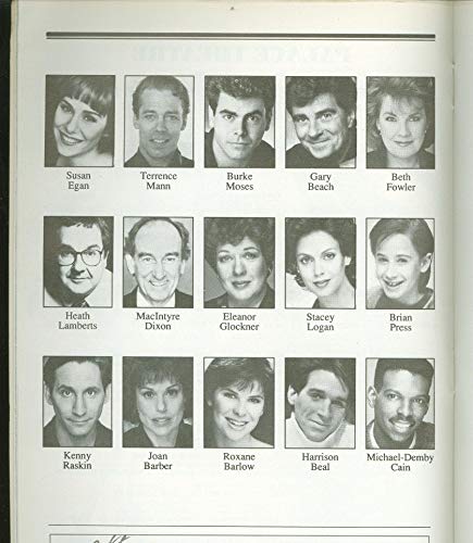 Beauty and the Beast, Broadway Playbill + Terrence Mann, Gary Beach, Beth Fowler, Susan Egan, Burke Moses, Heath Lamberts, Eleanor Glockner, Stacey Logan, Tom Bosley