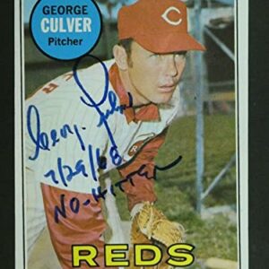 George Culver Signed Baseball Card with JSA COA