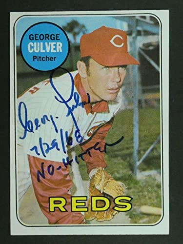 George Culver Signed Baseball Card with JSA COA