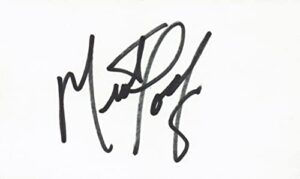 meat loaf singer signed 3×5 index card with jsa coa