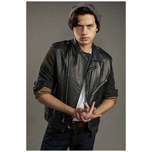 riverdale cole sprouse as jughead jones standing looking serious hands folded in front 8 x 10 inch photo