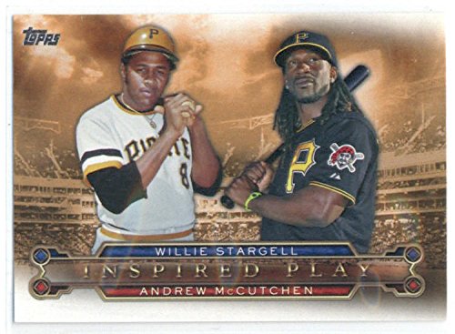 2015 Topps Inspirations Duals #I-15 Andrew McCutchen/Willie Stargell Pirates Baseball Card NM-MT