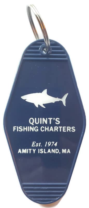 Jaws Quint's Fishing Charters - Amity Island"Shark Hunting Experts" Inspired Key Tag