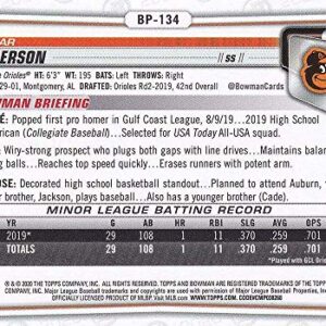 2020 Bowman Prospects #BP-134 Gunnar Henderson Baltimore Orioles MLB Baseball Card NM-MT