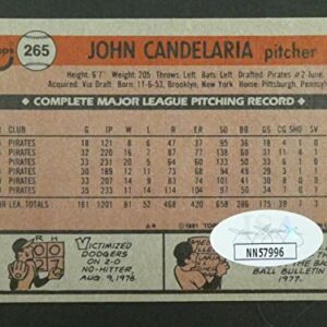 John Candelaria Signed Baseball Card with JSA COA