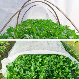 AQUEENLY Plant Covers Freeze Protection 1.33oz Heavy Duty Frost Cloth Plant Freeze Protection Frost Blankets for Outdoor Plants Frost Protection and Sun Protection, 8FT X 24FT