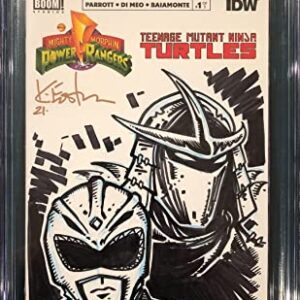 KEVIN EASTMAN CGC 9.8 SIGNED ORIGINAL POWER RANGERS TMNT TURTLES SKETCH ART BOOK