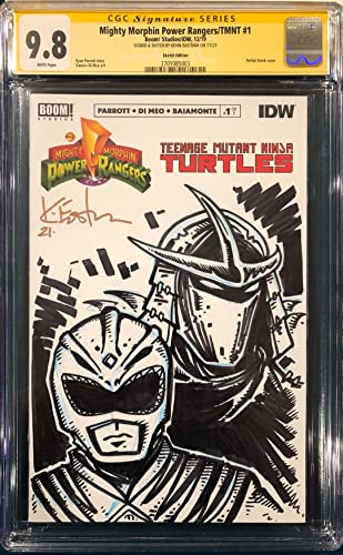 KEVIN EASTMAN CGC 9.8 SIGNED ORIGINAL POWER RANGERS TMNT TURTLES SKETCH ART BOOK