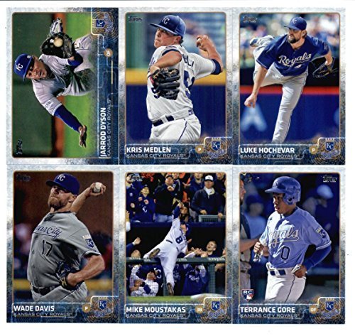 2015 Topps Baseball Cards Kansas City Royals Team Set (Series 1 & 2 - 22 Cards) Including Lorenzo Cain, Eric Hosmer, Wade Davis, Royals Team Card, Salvador Perez, Yordano Ventura, Alcides Escobar, Brandon Finnegan, Jason Vargas, Salvador Perez, Greg Holla