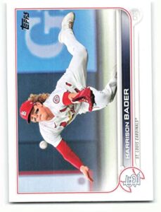 2022 topps #225 harrison bader st. louis cardinals series 1 mlb baseball trading card