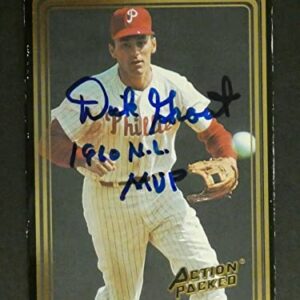 Dick Groat Signed Baseball Card with JSA COA