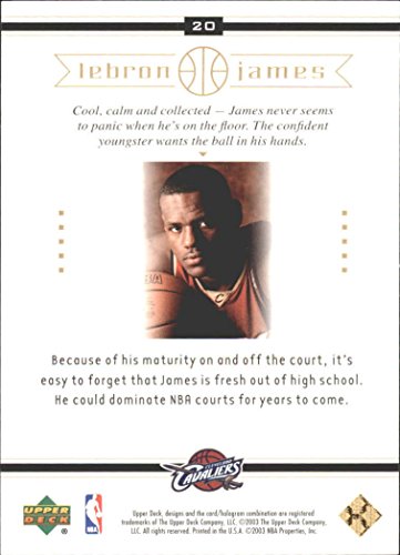 2003 Upper Deck LeBron James Rookie (Box Set) #20 Wise Beyond His Years