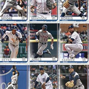 2019 Topps Complete (Series 1 & 2) Baseball Detroit Tigers Team Set of 22 Cards: Matthew Boyd(#93), James McCann(#155), Michael Fulmer(#173), Nicholas Castellanos(#209), Jeimer Candelario(#211), Joe Jimenez(#217), Shane Greene(#229), Miguel Cabrera(#230),