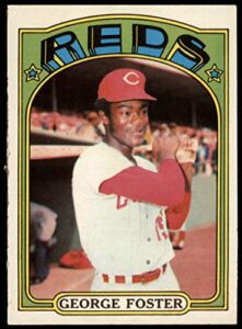 1972 topps # 256 george foster cincinnati reds (baseball card) good reds